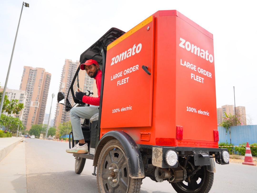 Zomato CEO Goyal introduces India's first 'large order fleet' | Medial